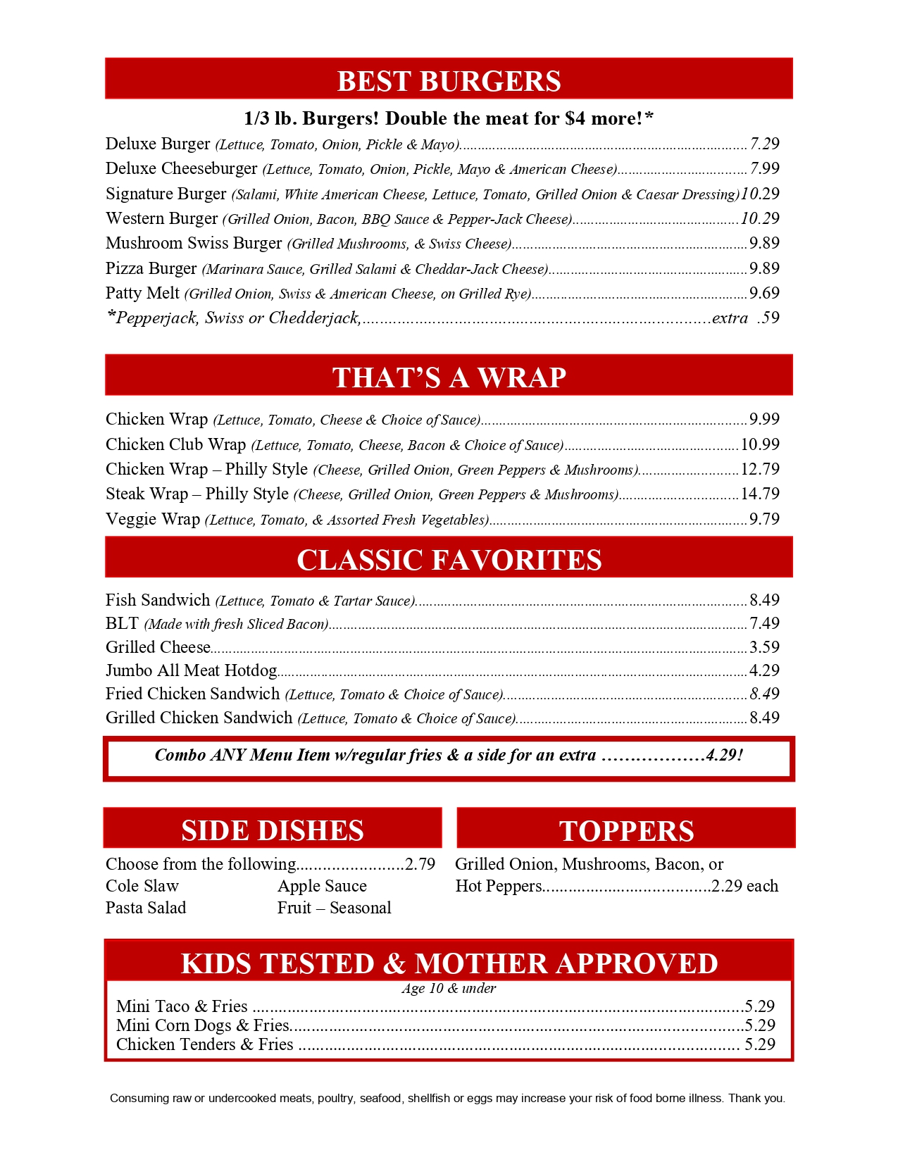 Menu Menu